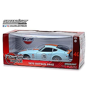 1970 Datsun 240Z - Gulf Oil, Tokyo Torque Series, New Tooling!, Officially Licensed, True-to-Scale Detail and Authentic Decoration, Chrome Accents, Limited Edition (18302)