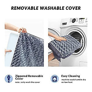 Orthopedic Memory Foam Dog Bed for Large Dogs, Waterproof Dog Crate Bed, Washable Pet Mat with Removable Cover and Nonskid Bottom