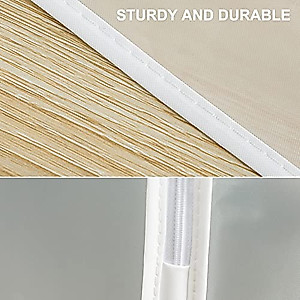 2 Pack 43" Large Clear Hanging Garment Bags for Storage Well Sealed Clothes Dust Cover with for Suit Coat Closet Rack (Rack not included)