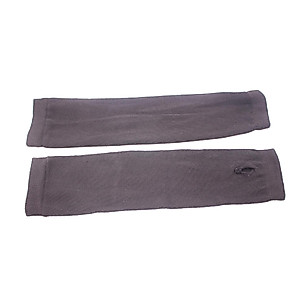 UPSTORE Fingerless Elastic Arm Sleeve Winter Warmer Armsleeve Cuff for Ladies Women Girl Color Light Grey (Black)