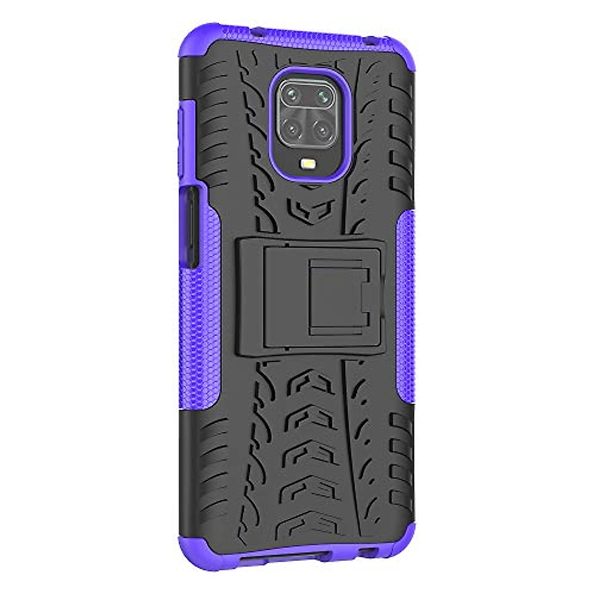 COTDINFORCA Compatible with Xiaomi Redmi Note 9S / Note 9 Pro Case Heavy Duty with Kickstand Dual Layer Drop Protection Shockproof Hard Phone Case for Xiaomi Redmi Note 9 Pro Max/Note 9S. Hyun Purple