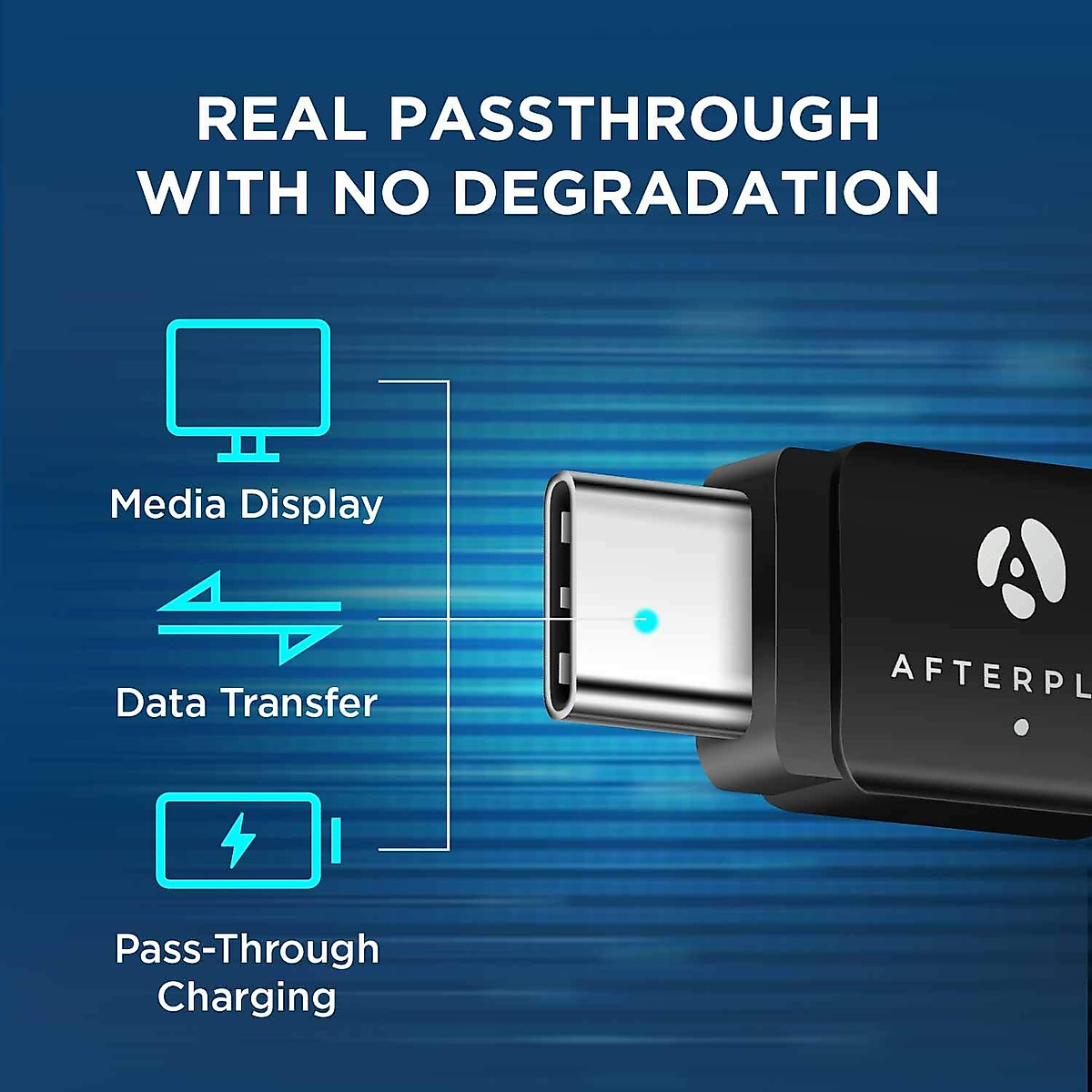 Afterplug USB C Extension Adapter, USB C Male to USB C Female Adapter, Thunderbolt 3/4/5 Extender up to 40Gbps, 8K@60Hz Video, 240W PD, for USB C Devices, Black, 2-Pack