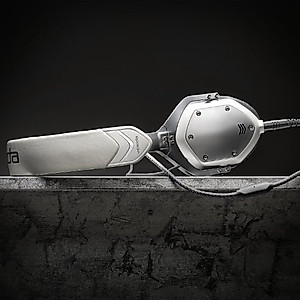 V-MODA XS On-Ear Folding Design Noise-Isolating Metal Headphone (White Silver)