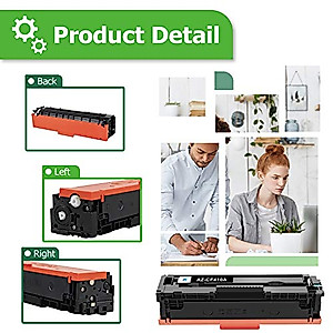 Aztech Compatible Toner Cartridge Replacement for HP 410A CF410A 410X CF410X Color Pro MFP M477fnw M477fdn M477fdw M452dw M452nw M452dn Toner Cartridges Printer (Black, 2-Pack)
