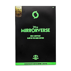 McFarlane Toys - Disney Mirrorverse Buzz Lightyear Glow in The Dark Edition 7in Action Figure, Gold Label, Amazon Exclusive