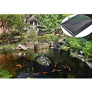dsdzkj Pond Liner, 6' x 10' Preformed Pond Liner for Koi Ponds and Water Gardens