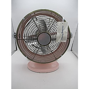 Retro Pedestal Desk Fan with Pivot Head 2 Speed 12 INCH