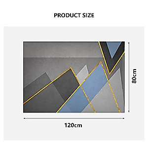 Rectangle Enterway Rug Low Pile Area Rug Non Slip Accent Throw Rug Kids Play Floor Carpet for Indoor Entrance Mat Living Room Laundry Bedroom Dining Table Decor 32x47 Inch Pattern 4