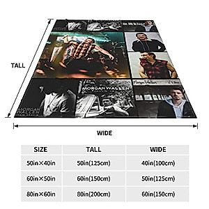 SHOUTAI Throw Blanket Ultra Soft Flannel Fleece All Season Light Weight Living Room Bedroom Warm Blanket 50*40in-1