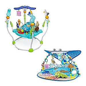 Bright Starts Disney Baby Finding Nemo Mr. Ray Ocean Lights & Music Gym, Ages Newborn +
