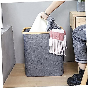 HOMOCONO Laundry Basket Folding Square Baskets for Basket Storage Holder Storage Bins for Toys Sundries Storage Holder Dirty Clothes Basket Dirt Clothes Container Clothes Organizer