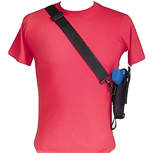 Bandolier Shoulder Holster for Shield EZ 2.0 S&W M&P, 9mm & 380 and M&P 2.0 Compact 22 Pistols Both with 3.675" - 3.8" Barrels Black