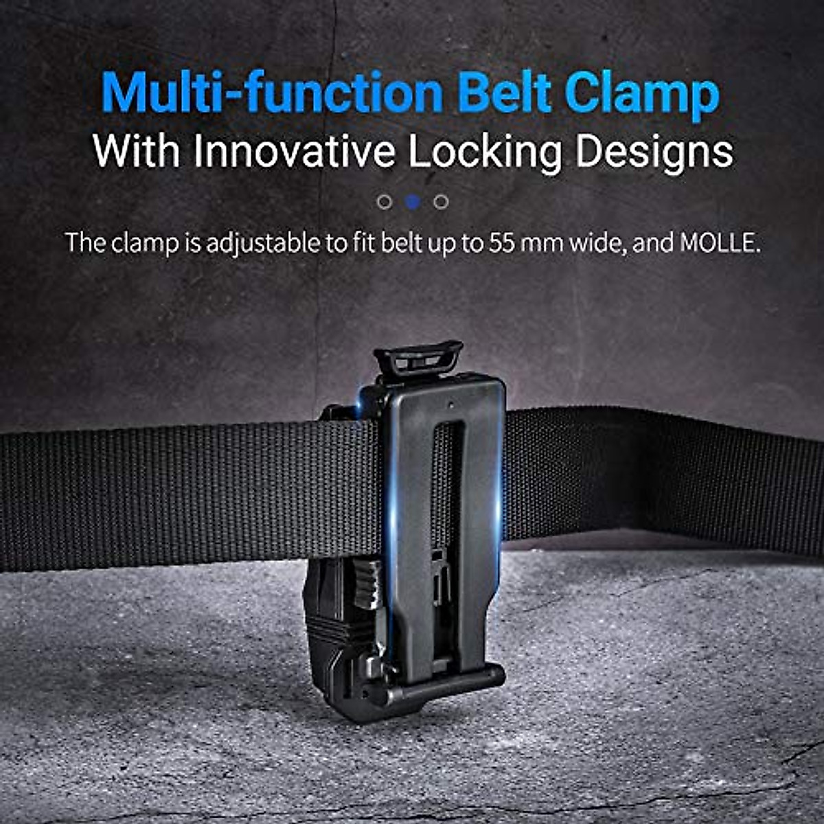 NEXTORCH Tactical Flashlight Holster 360 Rotation Compatible Holder for 26mm-29mm Diameter Small Size Flashlight (V61)