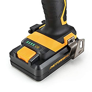 MOTORHEAD 20V ULTRA Cordless Impact Driver Kit, Lithium-Ion, ¼” All-Metal Hex Chuck, Tri-Beam LED, Variable Speed Trigger, 2Ah Battery & Quick Charger, Bag, 16 Accessory Bits, 3 Nut Drivers, USA-Based