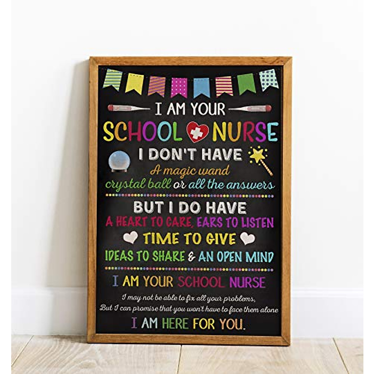 LUPPLE Posters AprilLove I am Your School Nurse I Don't Have A Magic Wand Sign, School Nurse Office Poster, School Health Office, Health Clinic Print, Chalkboard Sign