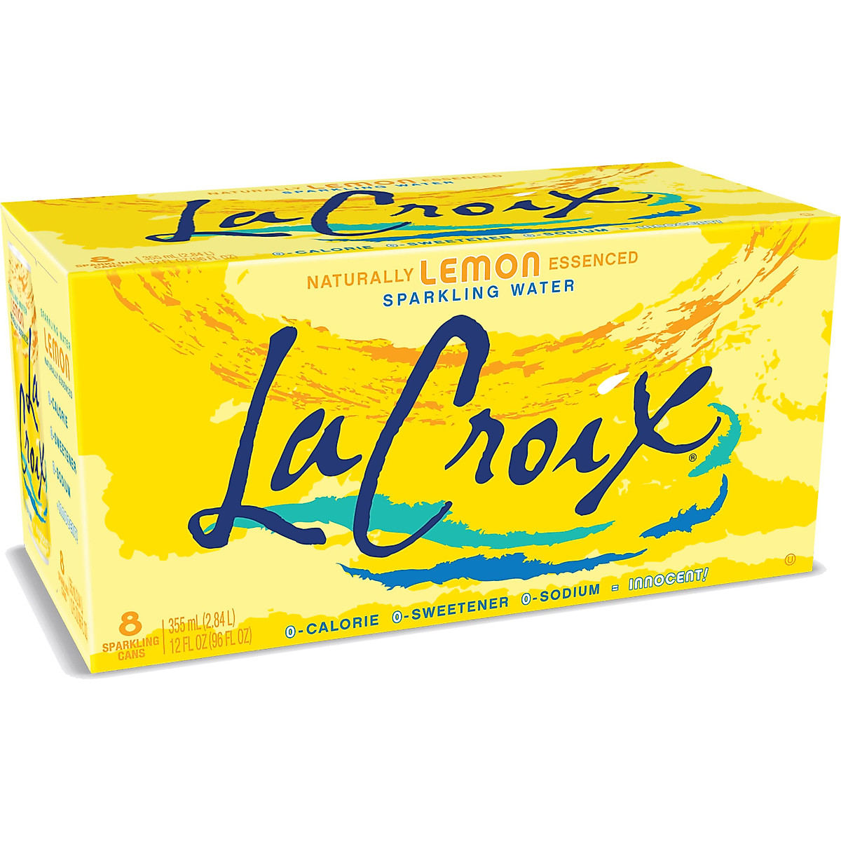 LaCroix Sparkling Water, Lemon 8pk, 12 Fl Oz (pack of 8)