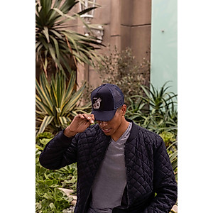 Goorin Bros. Mens Animal Farm Snap Back Trucker Hat Baseball Cap, Navy Wolf, One Size US