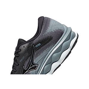 Mizuno Women's Wave Sky 7 Running Shoe, Black-Silverstar, 8