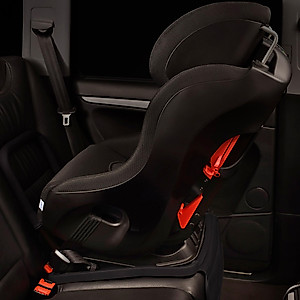 Clek Mat-Thingy Car Seat Protector Featuring LATCH-Compatible Design with Anti-Spill and Compression Damage Protection, Black