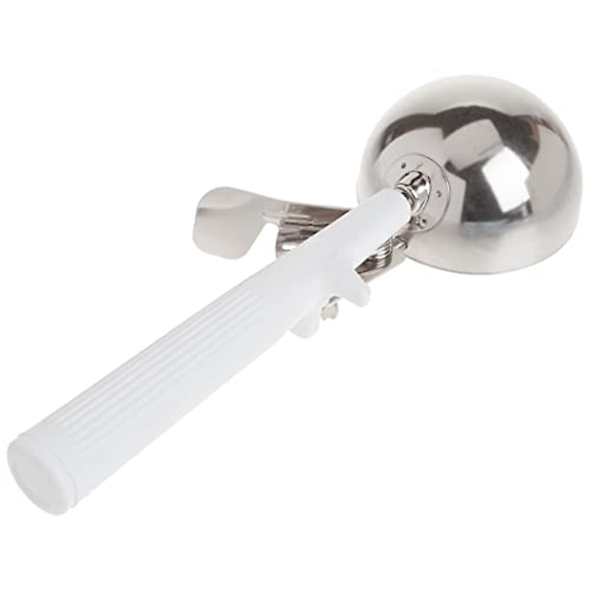 Winco ICOP-6 Ice Cream Disher with White Handle, Size 6, 5.5 ounces, Stainless Steel