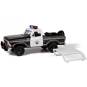 All Star Toys Exclusive 1978 Ford Bronco Ranger XLT California Highway Patrol CHP Police 1:24 Diecast Model Car Law Enforcement Motormax 76985 (Highway Patrol)
