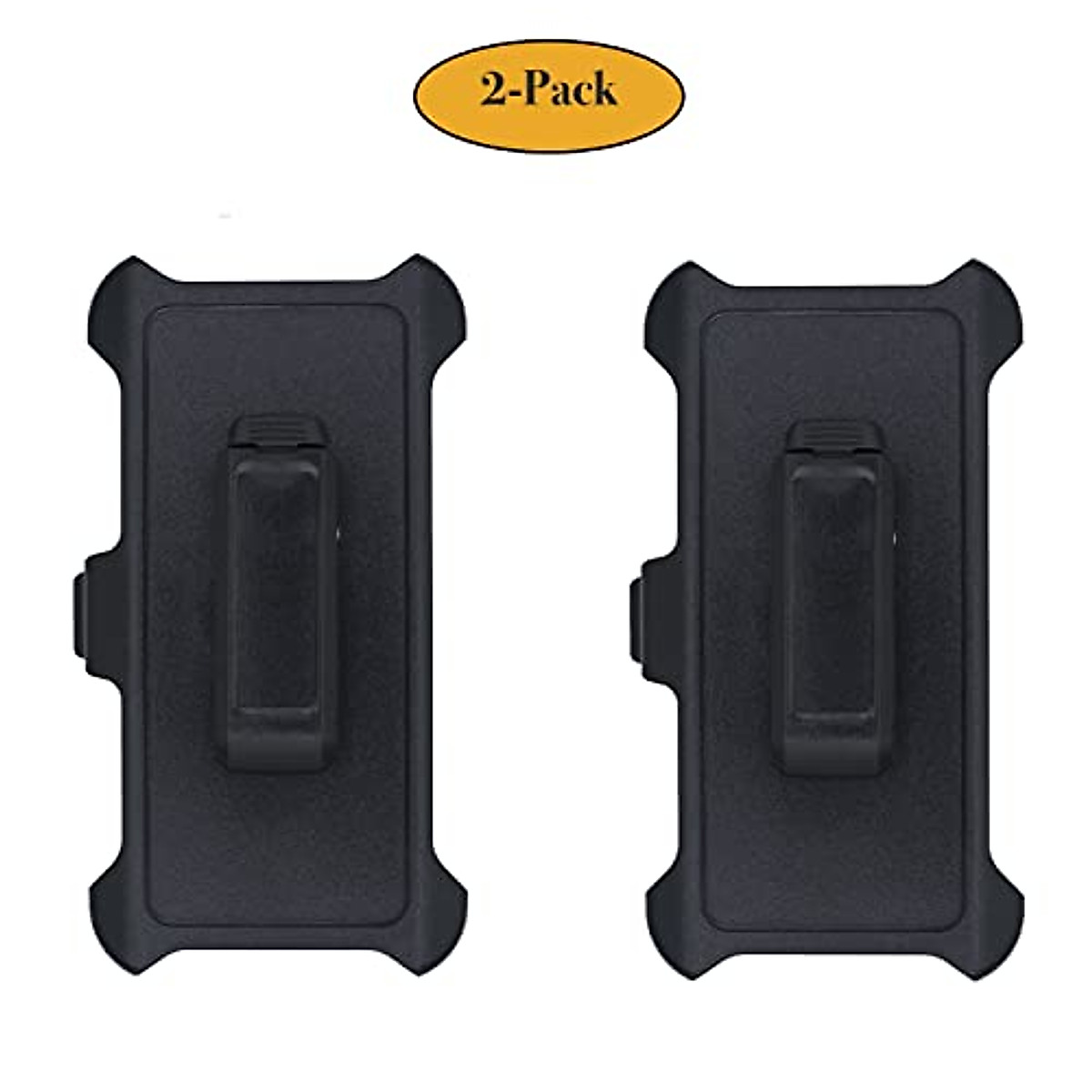 Caseium iPhone 13 & iPhone 13 Pro Replacement Belt Clip for OtterBox Defender Series Case | 2-Pack Swivel Belt Clip Holder for Apple iPhone 13, 13 Pro (Belt Clip Holster ONLY – Case NOT Included)