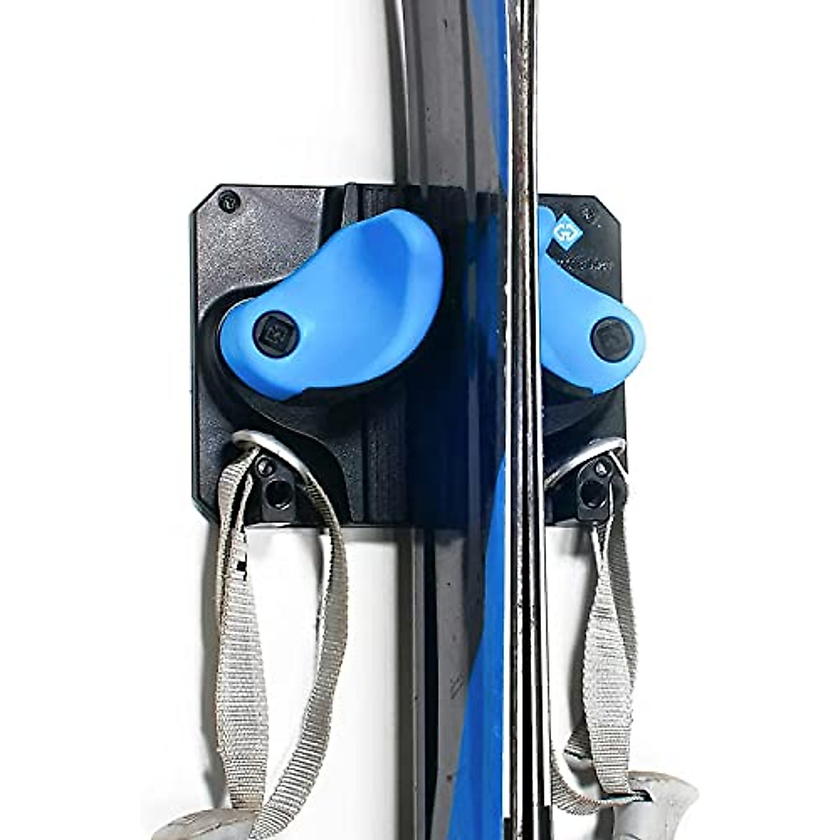 Gravity Grabber - Ultimate Ski + Snowboard Wall Storage Rack | Save Your Rocker, Tips, and Tails | Damage-Free Ski/Snowboard Storage Rack | Fits any Ski or Snowboard | Ski/Board Wall Storage (Cyan, 1)