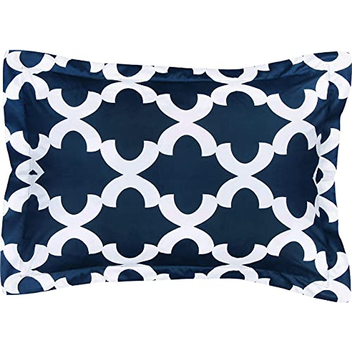 Utopia Bedding - Comforter Bedding Set with 1 Pillow Sham - 2 Pieces Bedding Comforter Sets - Down Alternative Comforter - Soft and Comfortable - Machine Washable, Quatrefoil Navy, Twin