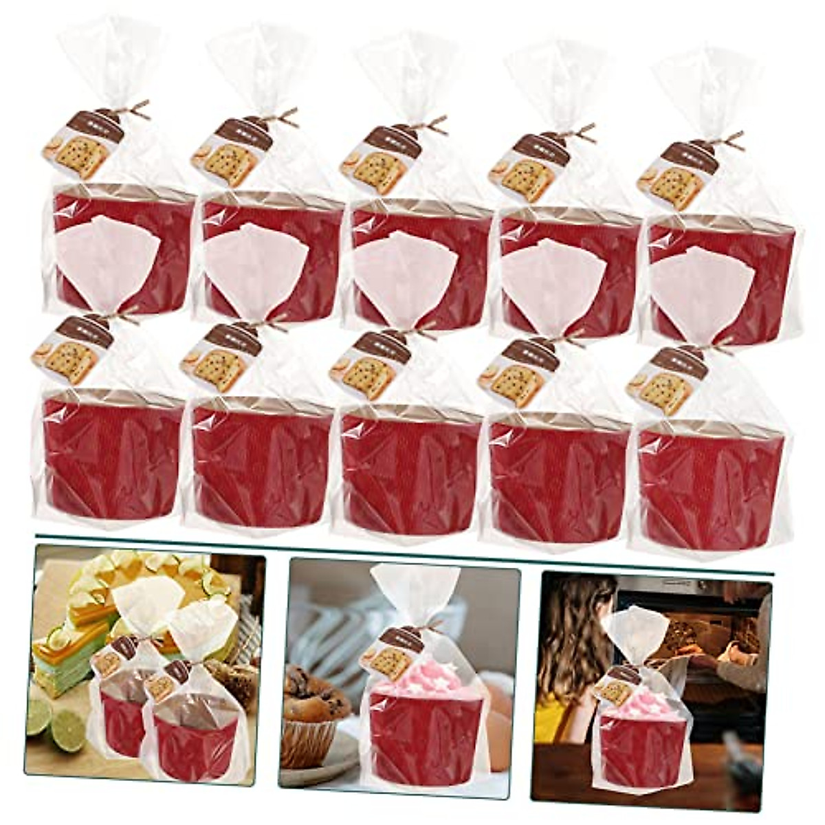 HEMOTON 2 Sets Cupcake Corrugated Cake Cups Mini Muffin Mini Cake Boxes Candy Mold Baking Liners Paper Muffin Liners Baking Cases Wrappers Cupcake Liner Cupcake Cup Air Fryer Cake Cover