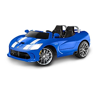 Kid Trax Dodge Viper SRT Convertible Toddler Ride On Toy, Ages 3-7 Years Old, 12 Volt Battery, Max Weight of 130 lbs, Two Seater, Working Lights, Pink