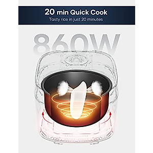 Offacy Rice Cooker, Smart Multi-Function Touch Panel, 8 Cups (Uncooked), 24-H Delay Timer, Auto Keep Warm, Nonstick Inner Pot, for Soft White Rice, Brown Rice, Sushi, Porridge