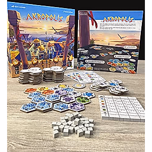 Akropolis | Strategy Game for Teens and Adults | Ages 8+ | 2 to 4 Players | 30 Minutes
