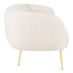 Safavieh Couture Collection Alena Glam Oatmeal Loveseat