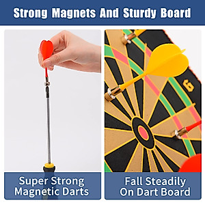 BATURU Dart Board Magnetic for Kids Adults with Magnetic Darts 12pcs, Boy Toys Age 8-10-12 13 14 15, Teenage Teen Boys Gifts for Boy Room Decor, Dartboard Games for Kids 8-12