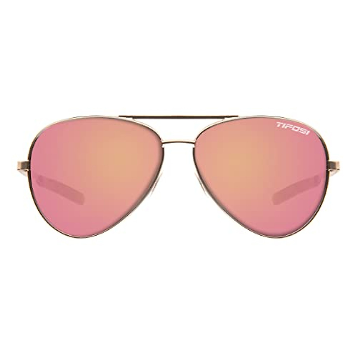 Tifosi Optics Shwae Aviator Sunglasses (Gold, Pink Mirror)