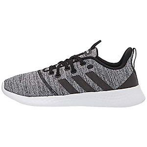 adidas Women's Puremotion Running Shoe, Black/White/Black, 7.5