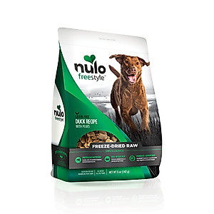 Nulo Freeze Dried Raw Dog Food Variety Pack: Natural Grain Free Formula with GanedenBC30 Probiotics for Digestive & Immune Health - All Ages & Breeds - 3 x 5oz Bags (Beef, Lamb, Duck)