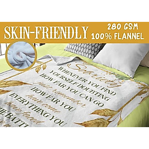 InnoBeta Sobriety Gifts for Women, AA Gifts Sobriety for Women - Whenever You Find Yourself Doubting, Sobriety Blanket, Sober Gifts for Women, Friends, Flannel Throw Blanket - 50"x 65"