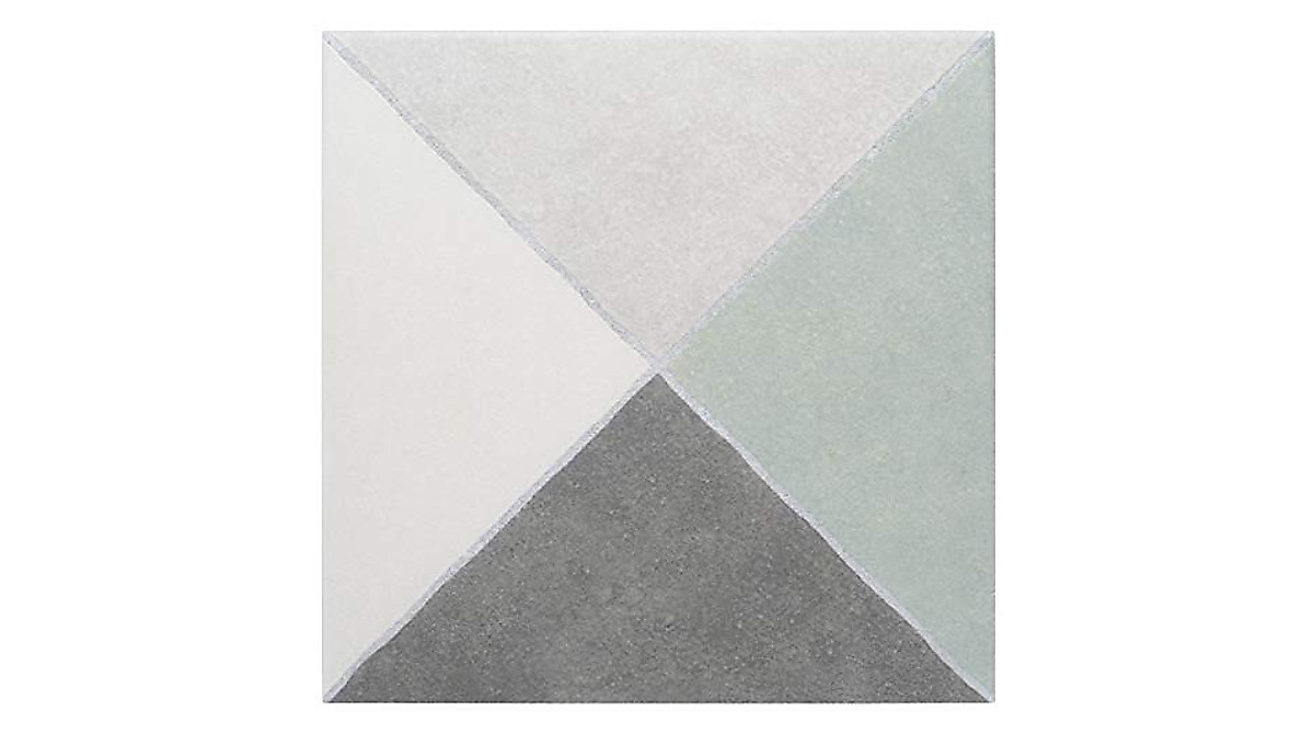 Anya Sage Diamond Square 9" Porcelain Tile Sample