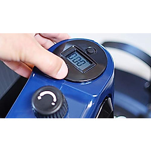 JFIT Under Desk and Stand Up Mini Elliptical/Stepper w/Adjustable Angle, Navy/Black