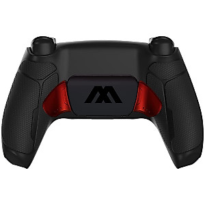 MODDEDZONE Smart Extreme Modded Controller + Anti Recoil 2 Remap Buttons & Interchangeable Thumbsticks & Hair Triggers, Tactical Buttons Compatible with PS5 Custom Controller PC (Red Extreme)