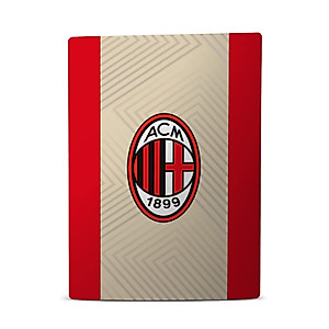 Head Case Designs Officially Licensed AC Milan Away 2021/22 Crest Kit Vinyl Faceplate Sticker Gaming Skin Decal Cover Compatible with Sony Playstation 5 PS5 Disc Edition Console