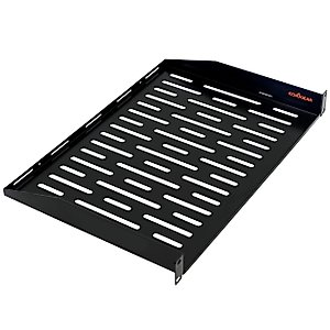 ECHOGEAR 1U Rack Shelf - Universal Design Works with Any Rack - Holds 25lbs of Servers, Network Gear, or AV Equipment - 12" Deep Steel Shelf with Ventilated Design - Install Hardware Included