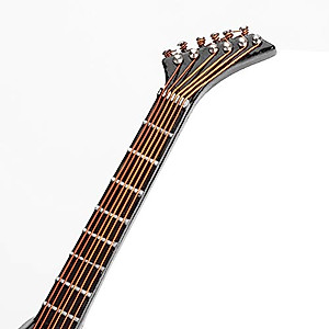 LIULDASHUN Guitar Decoration Miniature Ornaments VShaped Mini Musical Instrument Model Gift Black 10cm for Guitar Enthusiast Gift
