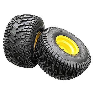 Turf Traction 20x8.00-8 Rear Tire Assembly Replacements for John Deere Riding Mowers, Set of 2