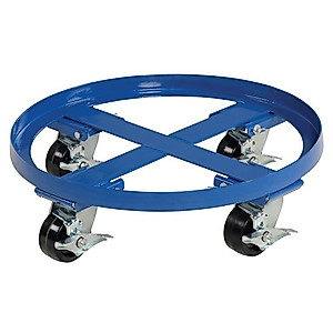 Vestil DRUM-HD Heavy Duty Drum Dolly, 2000 lbs Capacity , blue