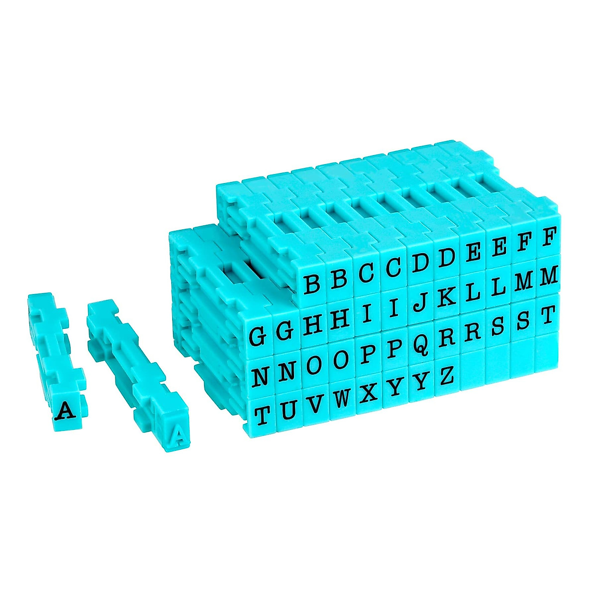 Michaels Clickable Uppercase Stamp Set by Recollections - Connectable Stamps for Stationary, Scrapbooking, School Projects, Arts & Crafts - 1-Pack