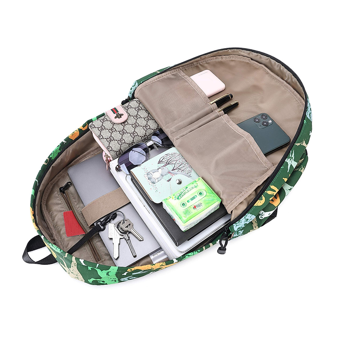 Acmebon Cute Dinosaur Children School Backpack for Boy and Girl Green