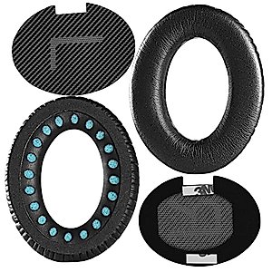 QC25 Replacement Pads Ear Soundlink Earpads Cover Ear Cushion Kit Headphone Earcups Compatible with Bose Soundtrue/Soundlink/Quietcomfort 25 Wireless Headphones ii Cushions .(Black)
