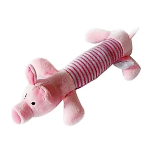 giveyoulucky Cute Dog Toy Pet Puppy Plush Sound Chew Squeaker Squeaky Pig Elephant Duck Toy - 1